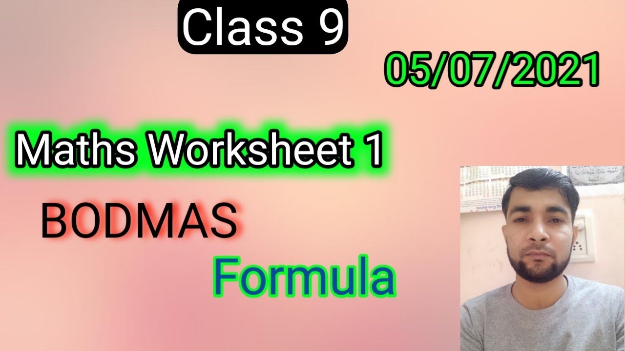 Class 9 Maths Worksheet 1 2021 | Class 9 math Worksheet 1 | 05/07/2021 ...