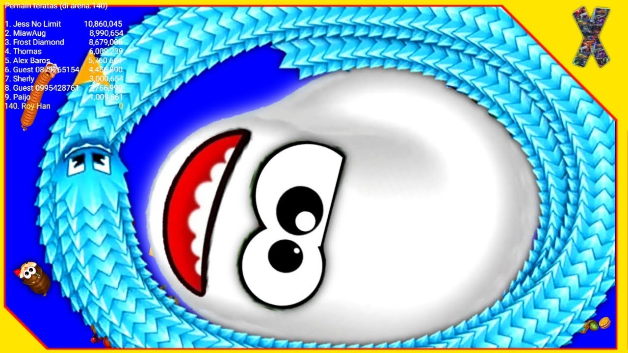 Worms Zone Magic 🐍 Tiny Worm Traps Giant Worm - Worms Zone.io Hack ...