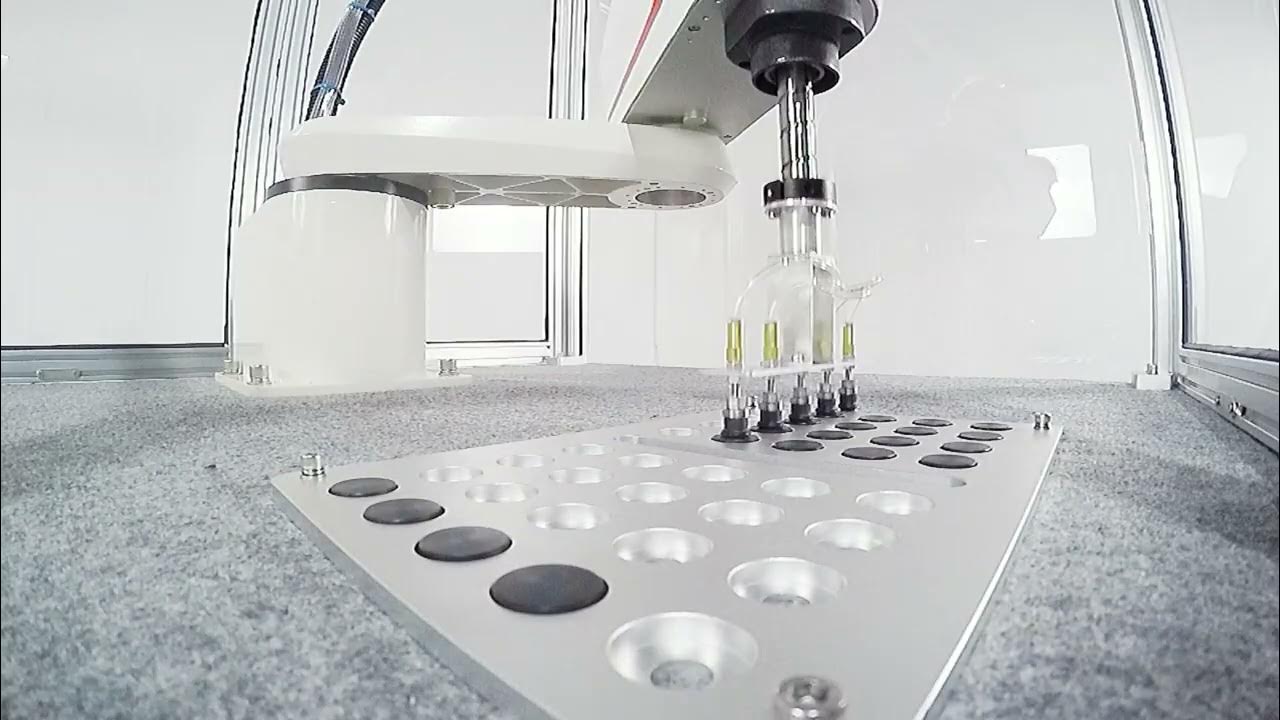 Scara Robot Picking and Placing System - YouTube