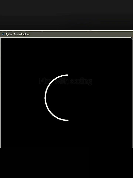 Make C Latter In Python Turtle Program Python Pythonturtle Full Video In Discription Subscribe