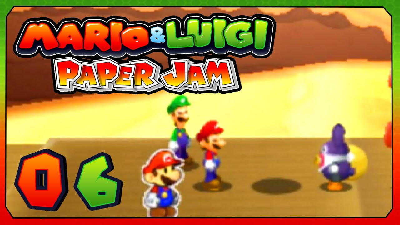 Mario & Luigi Paper Jam Bros Part 6 Dang Nabbit Walkthough Gameplay w ...