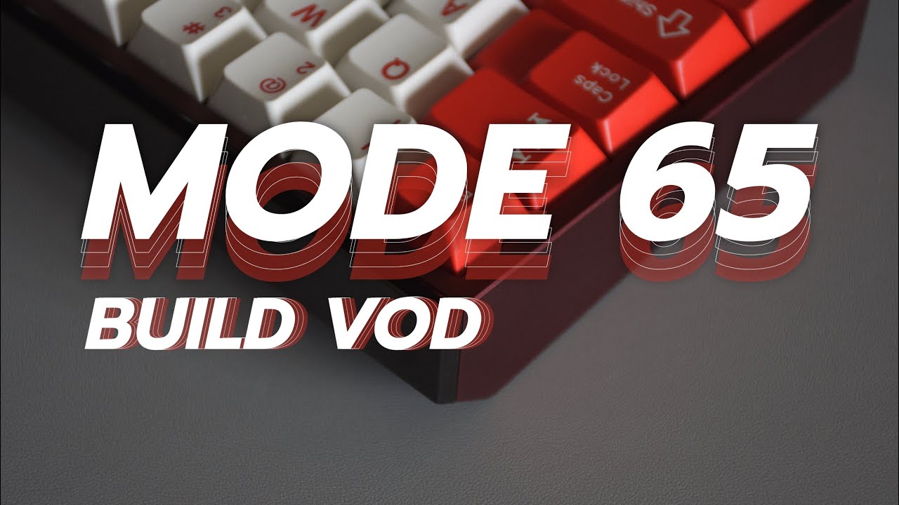 Mode 65 w/ SOTCs, Staebies, and GMK Classic Red - YouTube