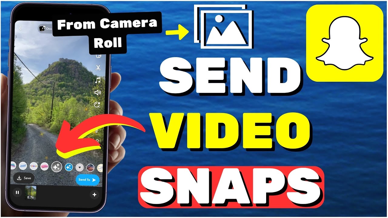 How to Send a Video From Gallery As a Snap On Snapchat (2024) | iOS ...