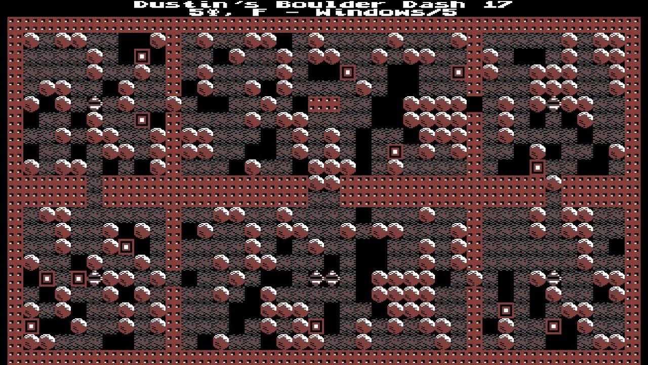 GDash Dustin's Boulder Dash 17. Cave F - Windows/5 - YouTube