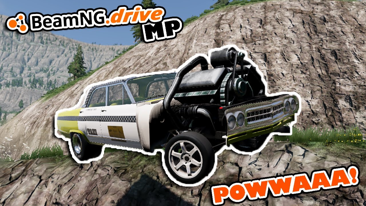 BeamNG.drive MP -I PUT A TANK ENGINE IN A CAR! AND IT WAS AWESOME ...