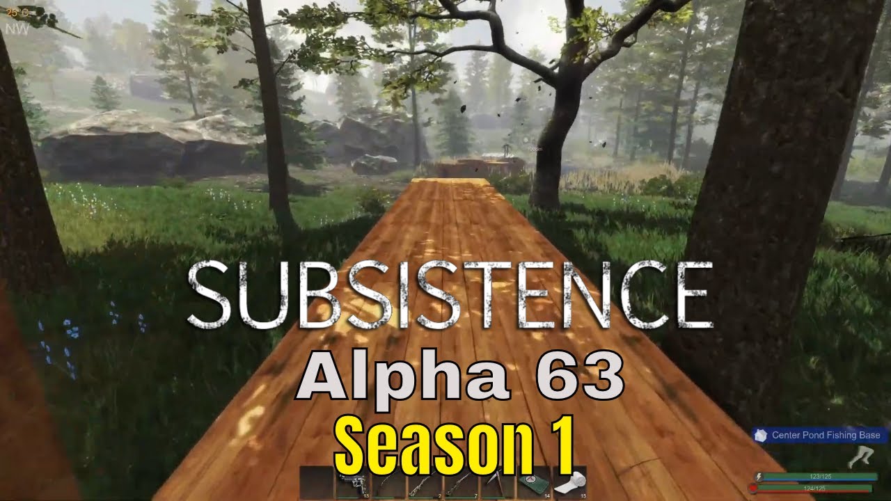 Subsistence Alpha 63 Season 1 A Walkway To The Fishing Hut At Center ...