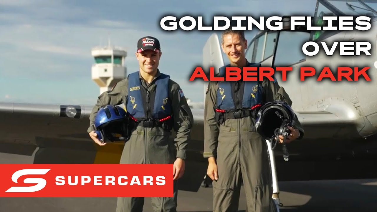 Jimmy Golding takes to Melbourne skies in RAAF plane | 2024 Repco ...