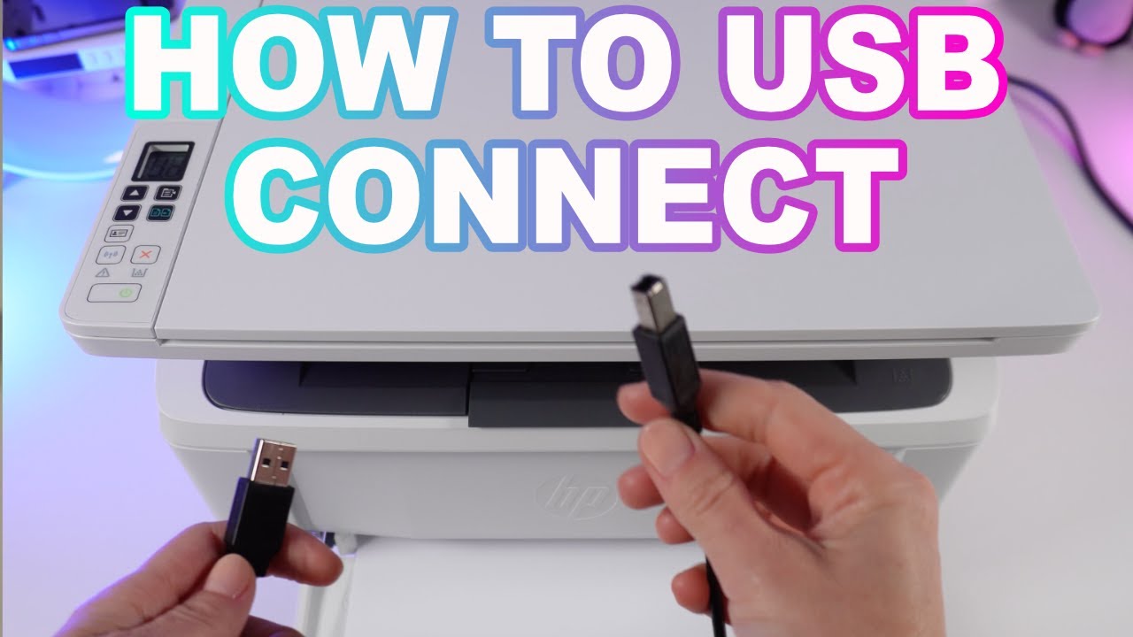 HP LaserJet Pro M28w: Setting Up a USB Connection (Simple Guide) - YouTube