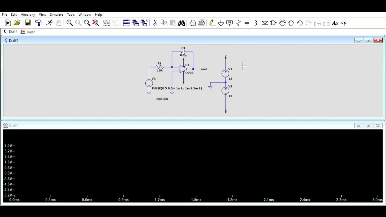 ex-05 Simulation of integrator and differentiator circuits using Op-AMP - YouTube