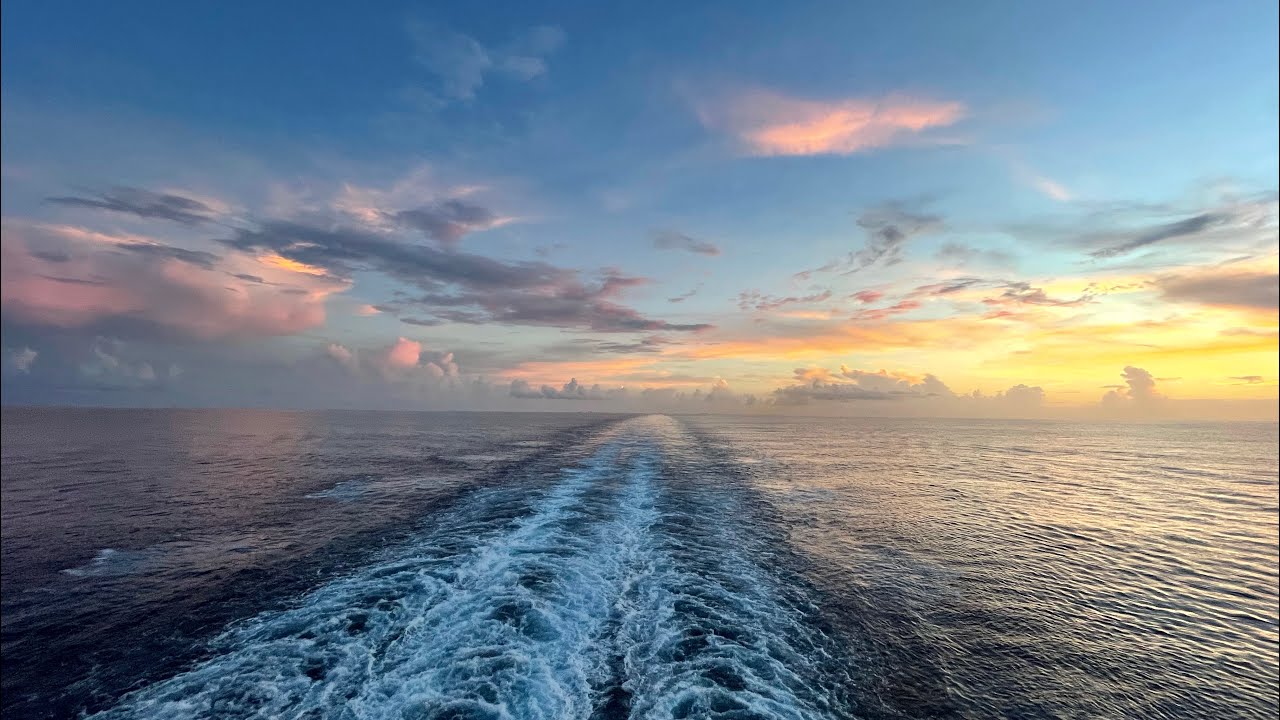 Ocean Sounds to Relax and Recharge | Cruise Ship Wake - YouTube