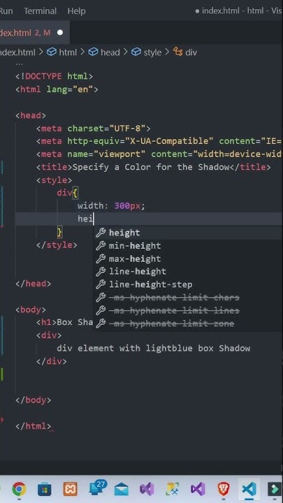 Specify A Color For The Shadow Html Css Box Shadow Boxshadow Shorts Youtube