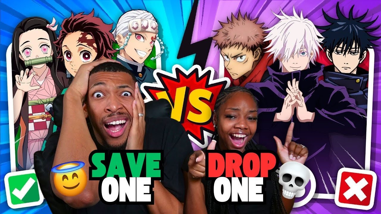 ANIME NEWBIE ATTEMPTS SAVE ONE DROP ONE ANIME (IMPOSSIBLE)| ANIME ...