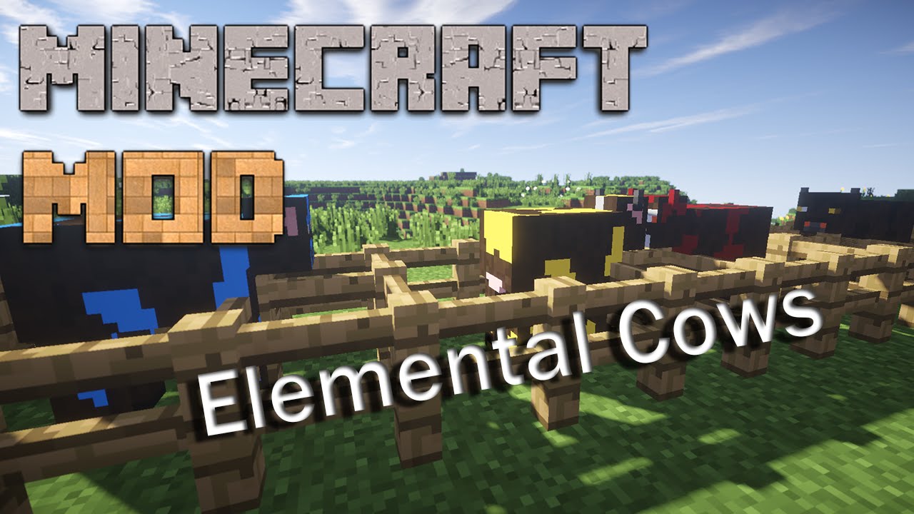 Minecraft Mods : Elemental Cows Mod - Mod Showcase - YouTube