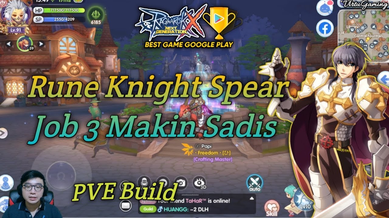 RUNE KNIGHT SPEAR MAKIN DEWA DI JOB 3 (PVE BUILD) - Ragnarok X Next ...