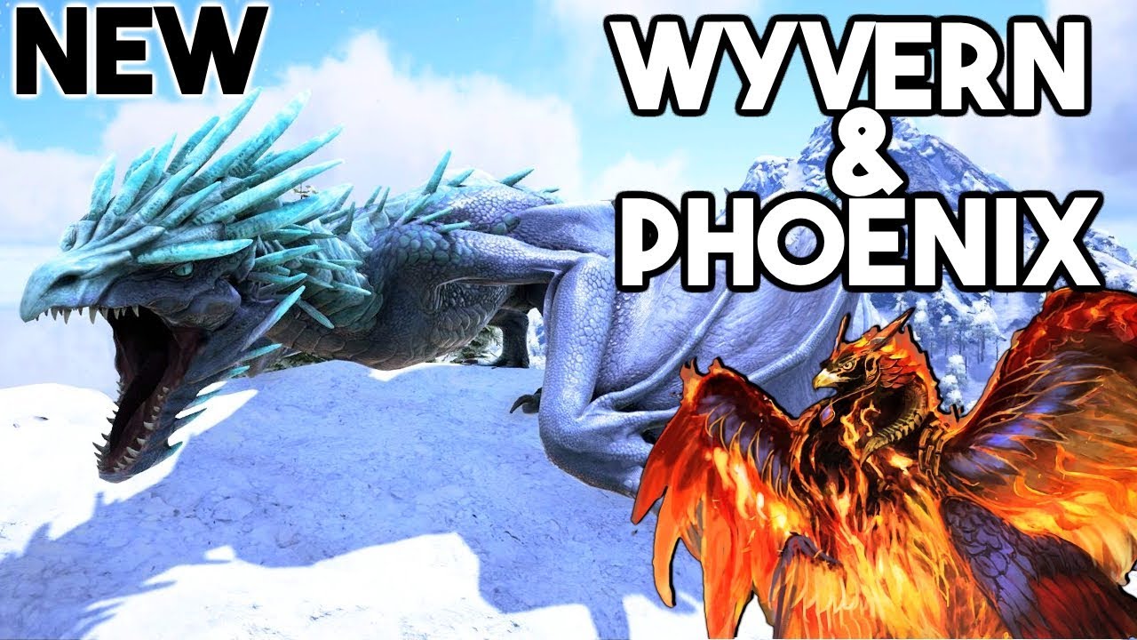 ARK - NEW ICE WYVERN MODEL & RIDEABLE PHOENIX IN ARK, XBOX GIVEAWAY ...