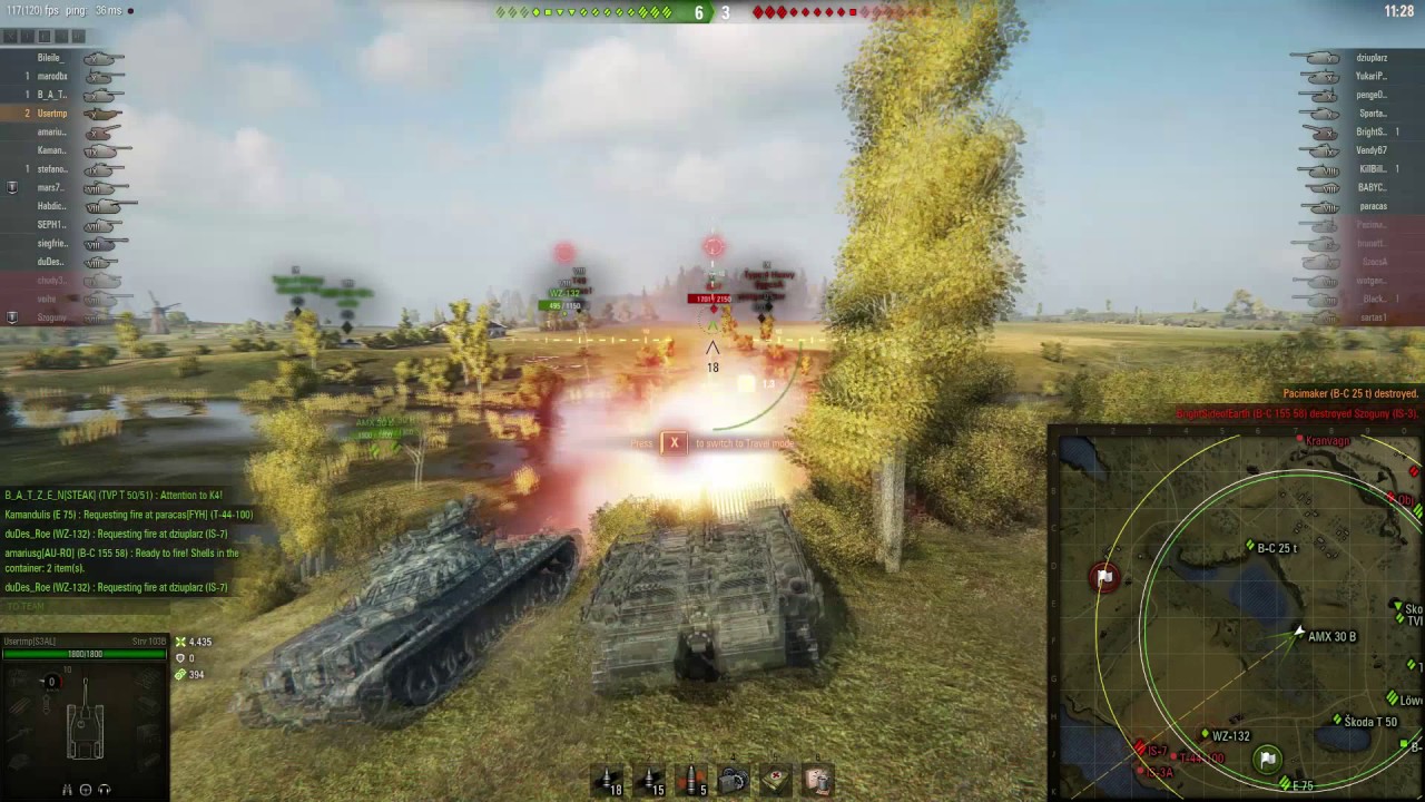 World of Tanks / Usertmp, Strv 103B, New feature: Siege mode! Epic dpm ...