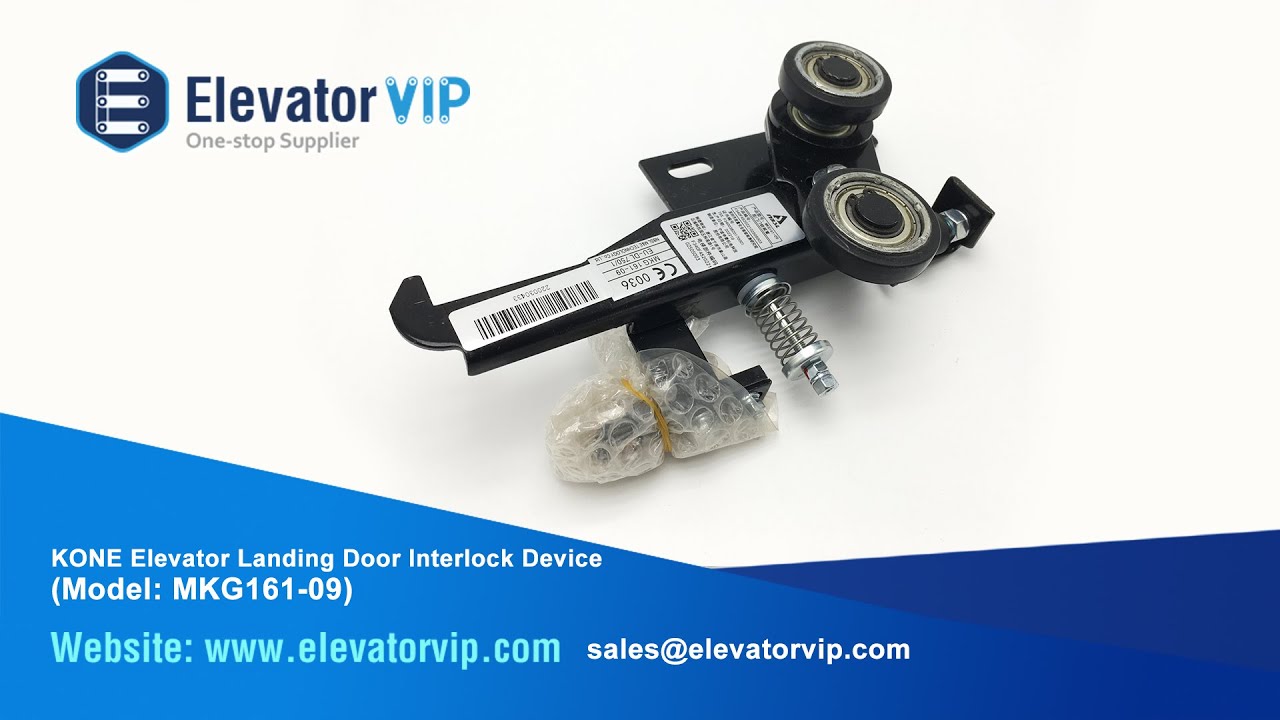 MKG161-09 KM988224 KONE Elevator Landing Door Hook Lock Device - YouTube