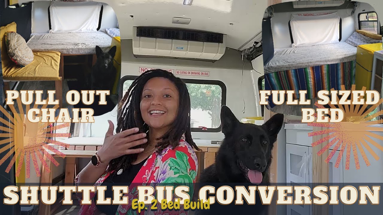 Shuttle Bus Conversion | Bed Build - YouTube