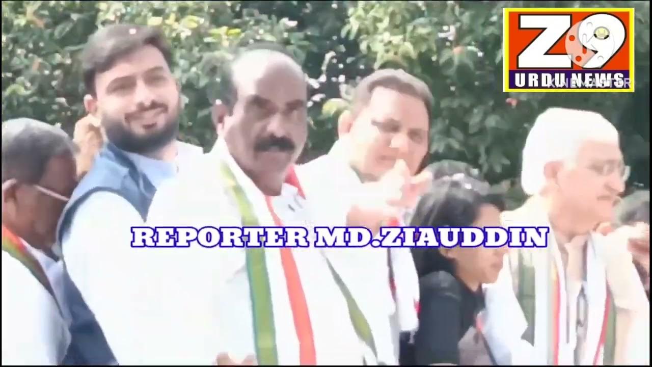 Hyderabad....Congress Party.......Jubleehills Candidate Azharuddin Ke Rally Mein Awam Ka Ujoom ...