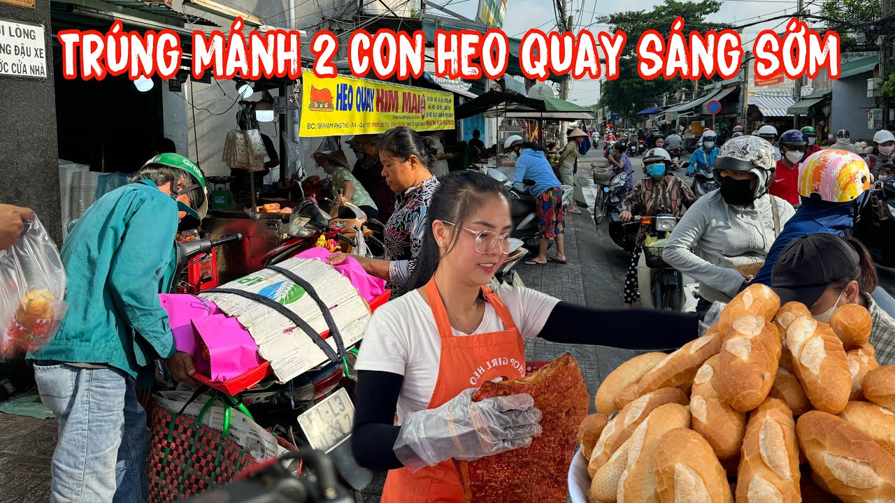 🟢Vô mánh 2 con heo quay lên đường sáng sớm giao khách quá đã - YouTube