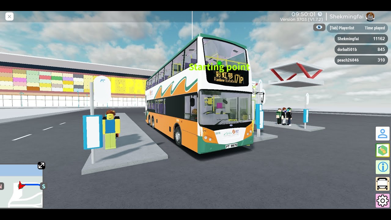 [Roblox928]【波浪色彩廣告】NWFB 5528 PT9670 171P 長島碼頭 → 彩虹邨 (下層展望) - YouTube