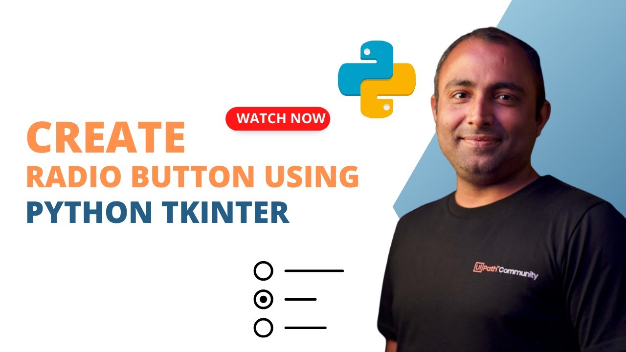 Create Radio Button Using Python Tkinter Youtube