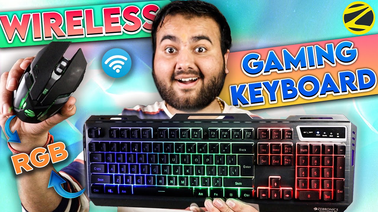 Zebronics ZEB-Transforner Pro - Wireless Gaming Keyboard Mouse!🔥 - YouTube