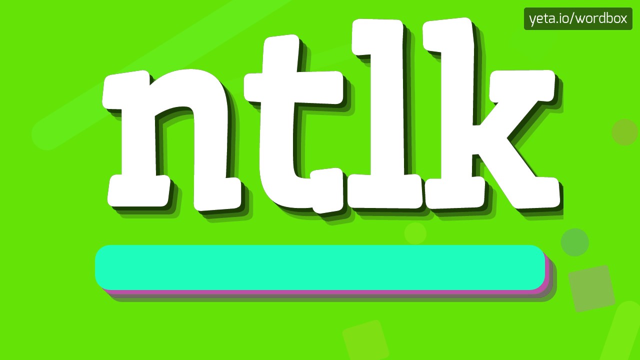 NTLK - HOW TO PRONOUNCE IT!? - YouTube