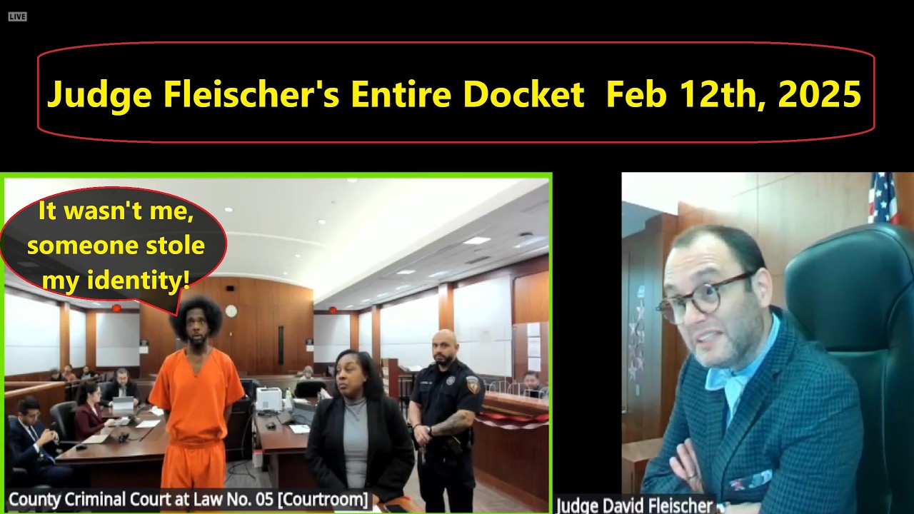 Judge Fleischer's Entire Docket From Feb 12th, 2025 - Justice Junkies Court Room - YouTube