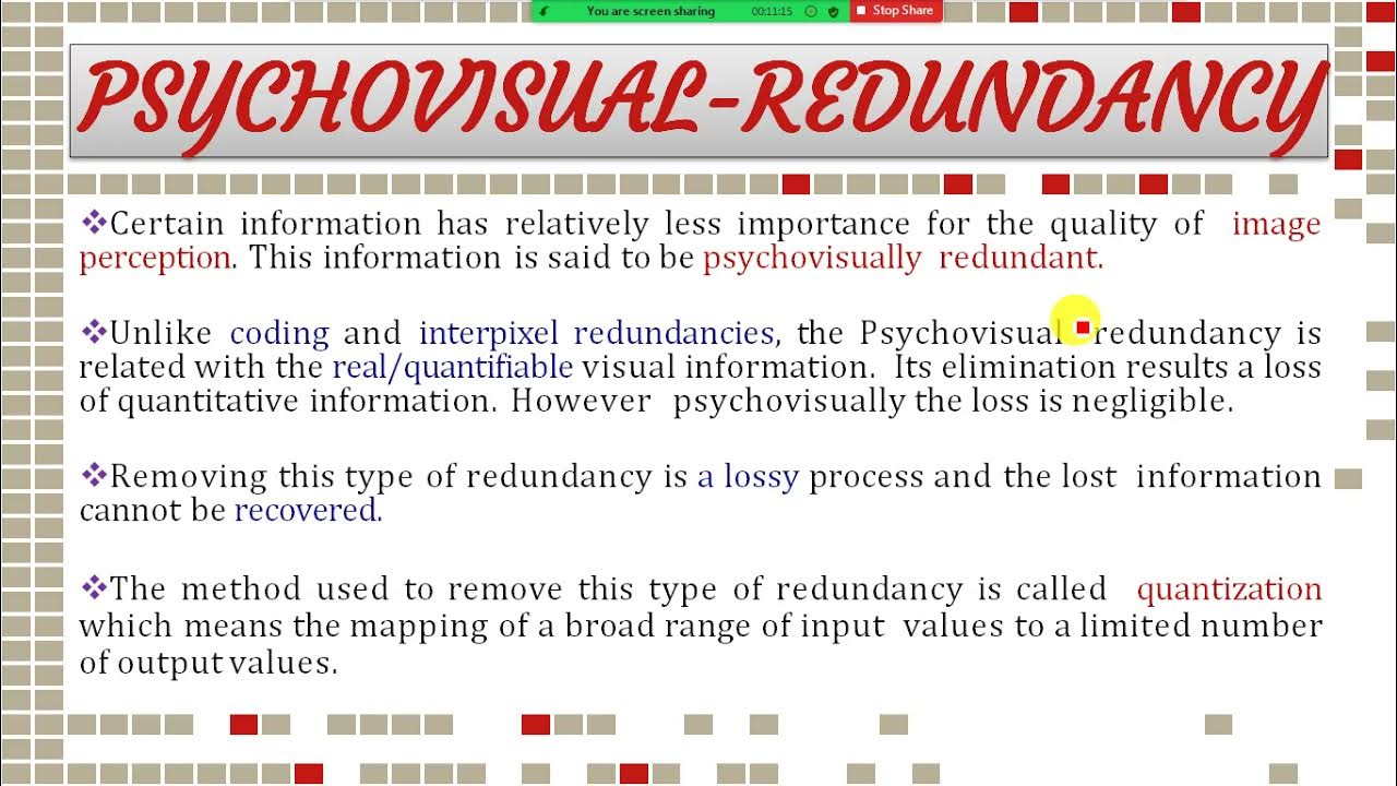 PSYCHOVISUAL REDUNDANCY IN DIP - YouTube
