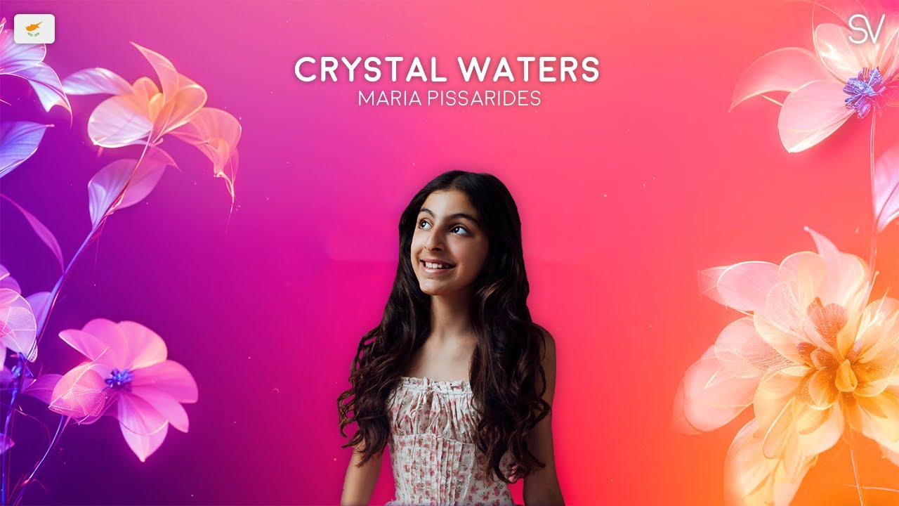 Maria Pissarides - Crystal Waters | 🇨🇾 Junior Eurovision 2024 (Lyrics ...