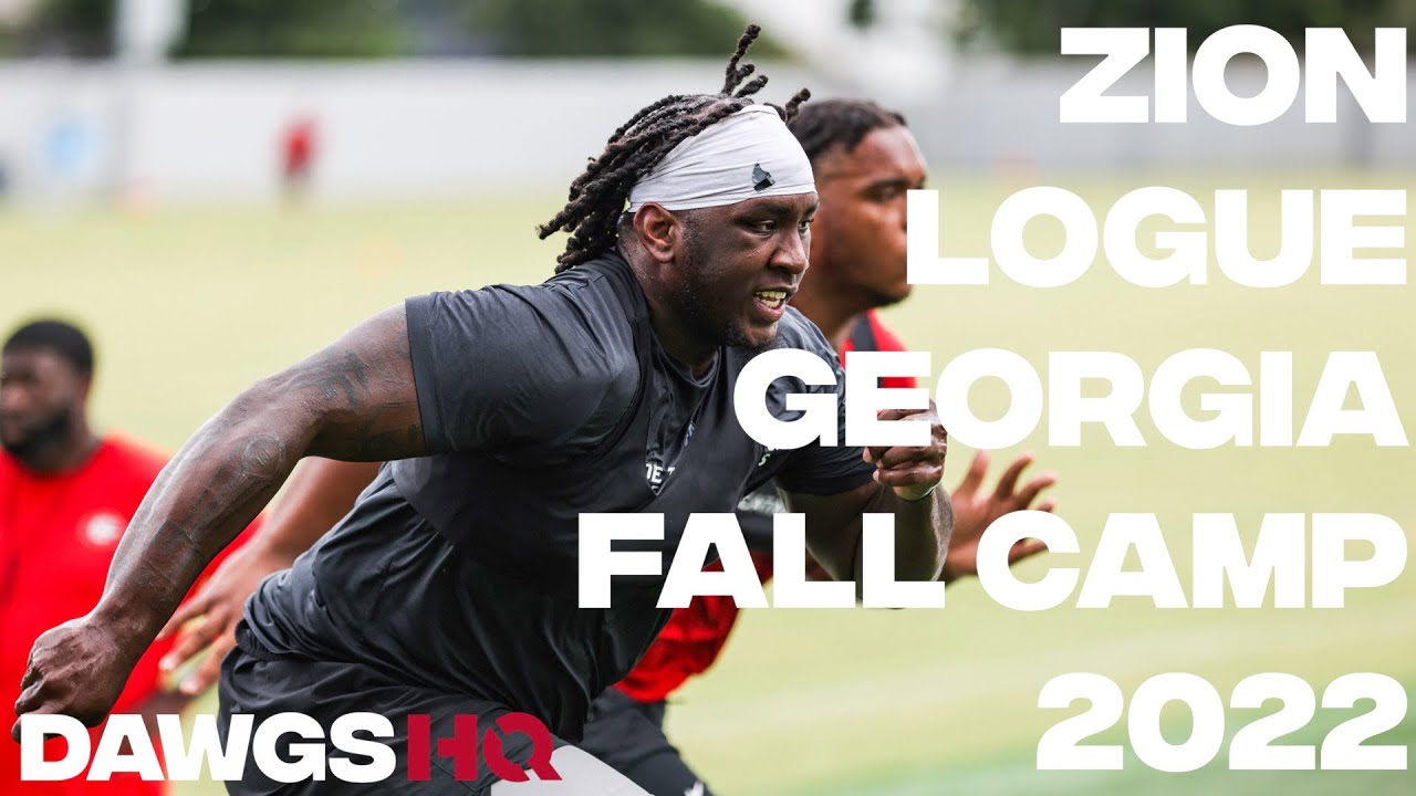 Georgia football DL Zion Logue on start of 2022 fall camp - YouTube