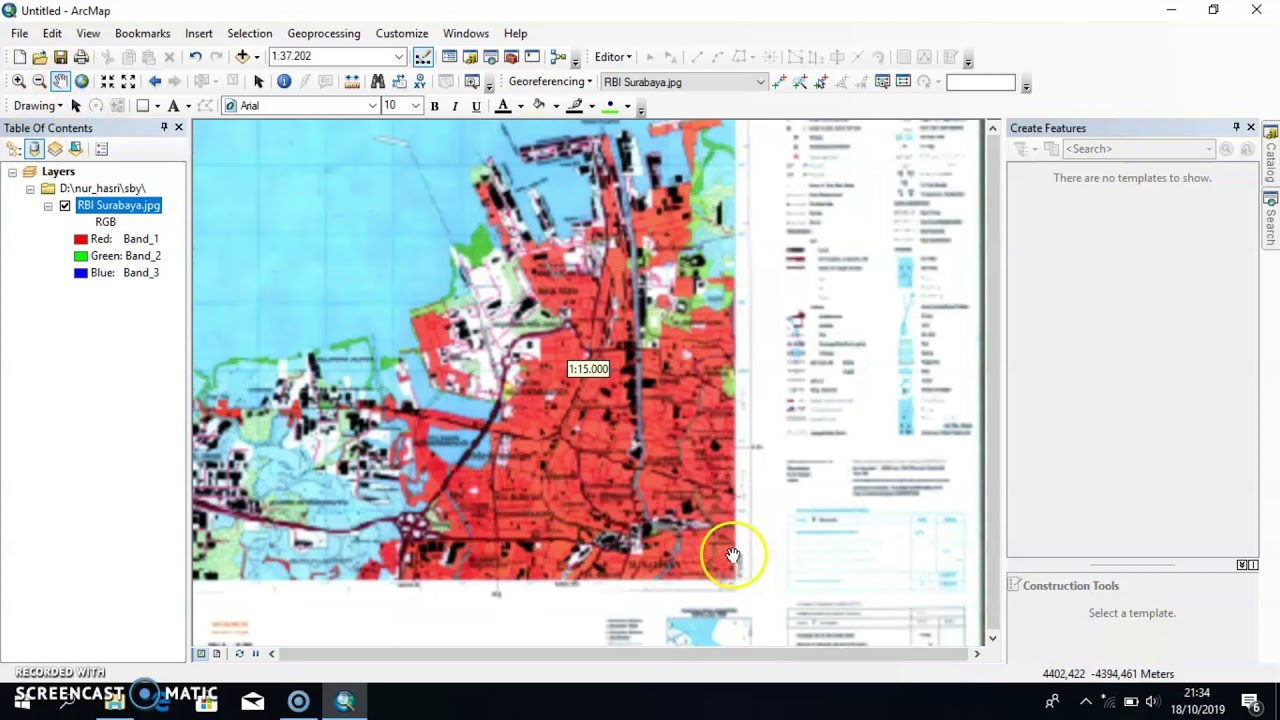 Tutorial Georeferencing Melalui Arcgis mengubah Data Rbi Format Jpg Tutorial Georeferencing Melalui Arcgis mengubah Data Rbi Format Jpg