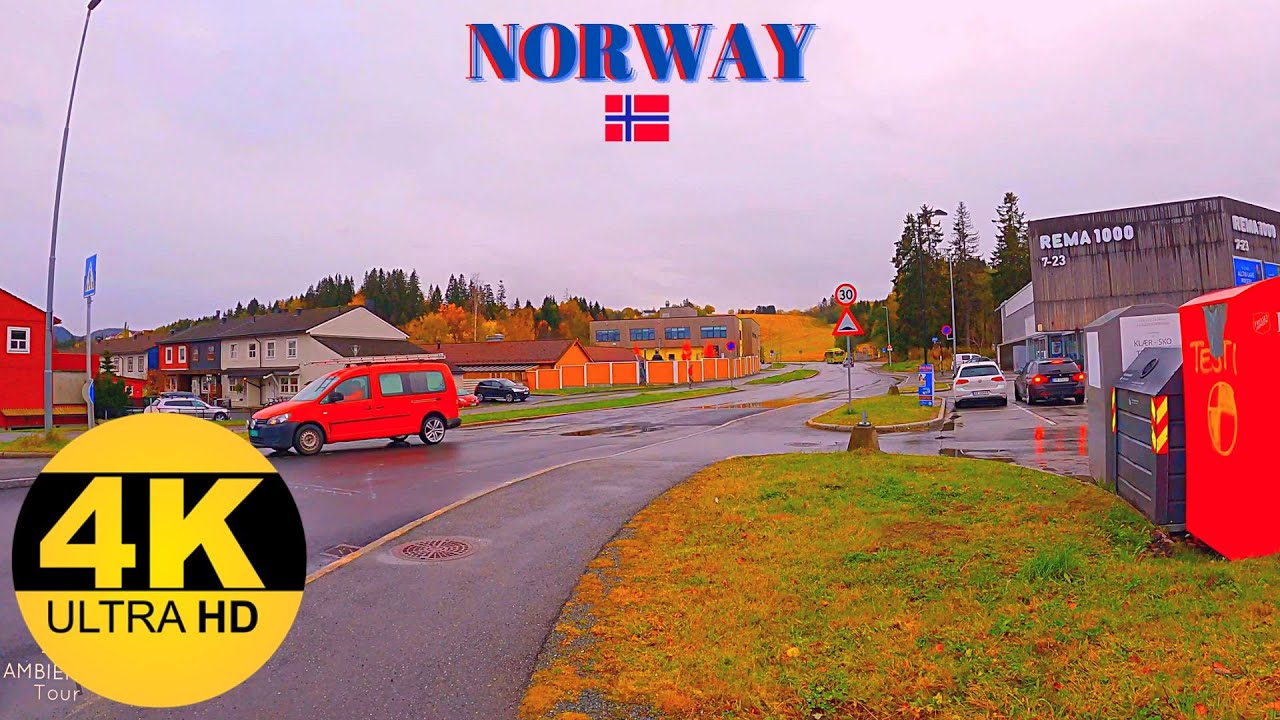 【4K】Autumn Walking Tour / Taking A Walk In NORWAY - Trondheim ...
