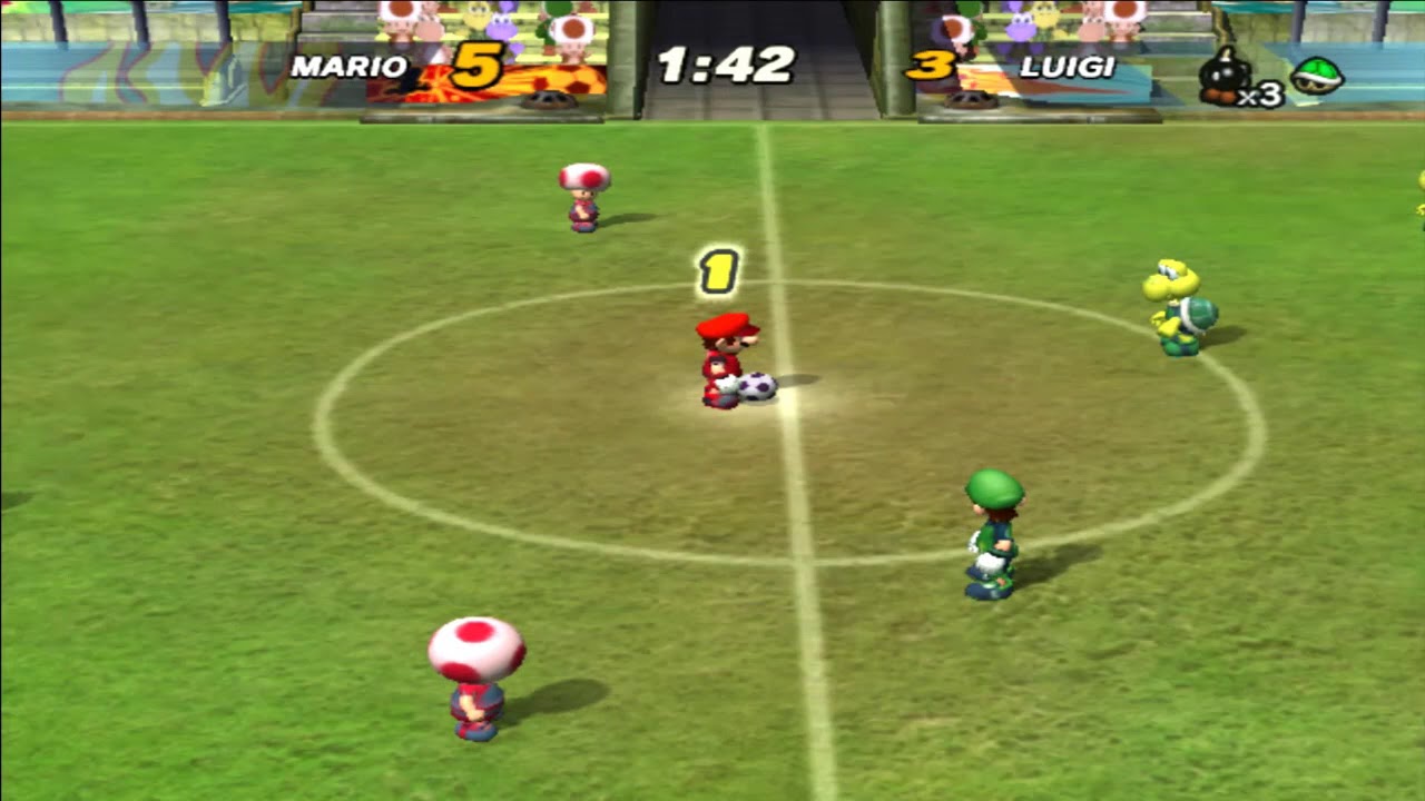 Mario Vs Luigi Mario Football Game (6-5) - YouTube