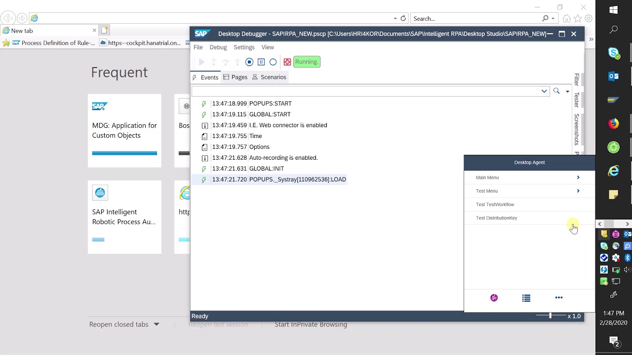 SAP IRPA BOT for MDG V2 - YouTube