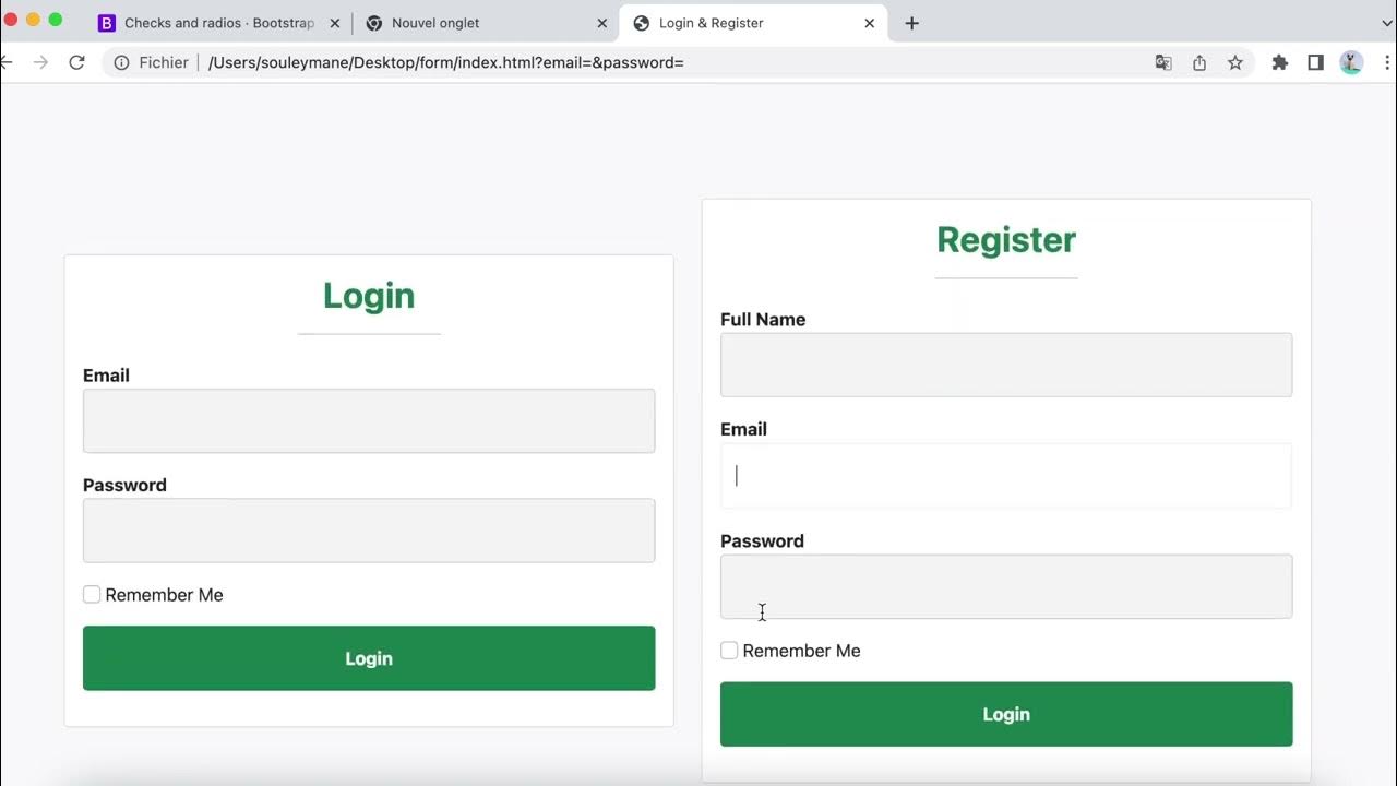 How To Create Responsive Login and Register Form Using HTML and CSS ...