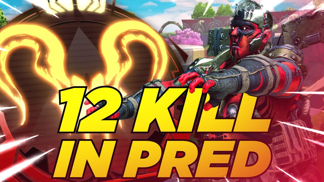 12 KILL PRED RANKED GAME AS GIBBY - Apex legends season 8 - YouTube