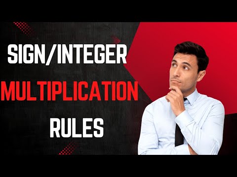 Sign multiplication rules - YouTube