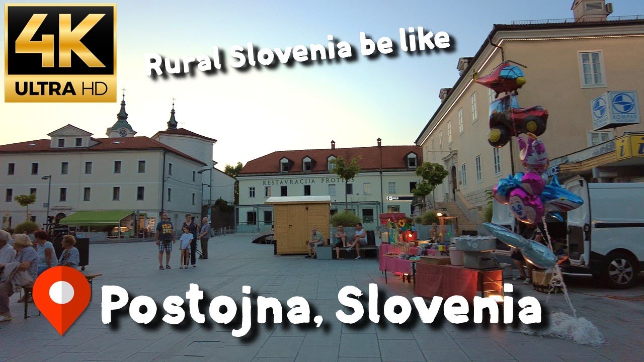 Postojna, Slovenia 🇸🇮 | 2022 | 4K·60p | Walk in Sweet Rural Slovenian ...