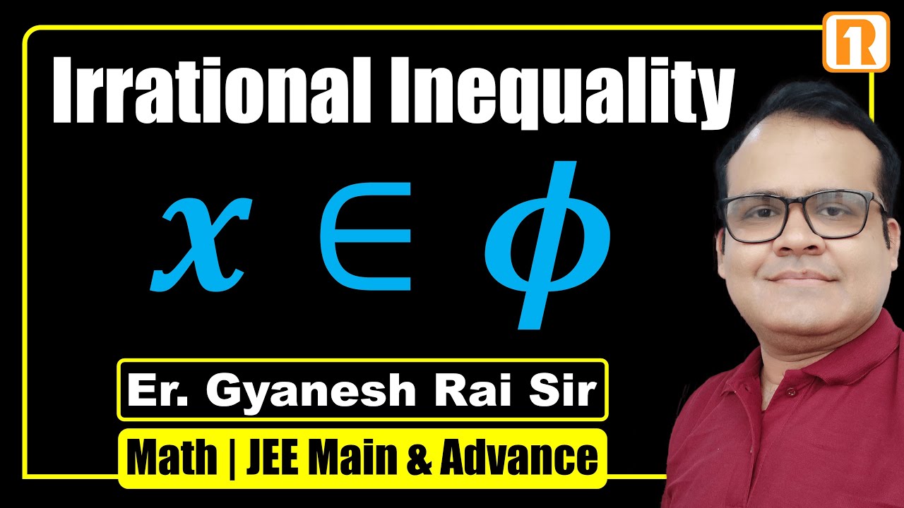 Mastering JEE Math: Solve Basic Problems of Irrational Inequality - YouTube