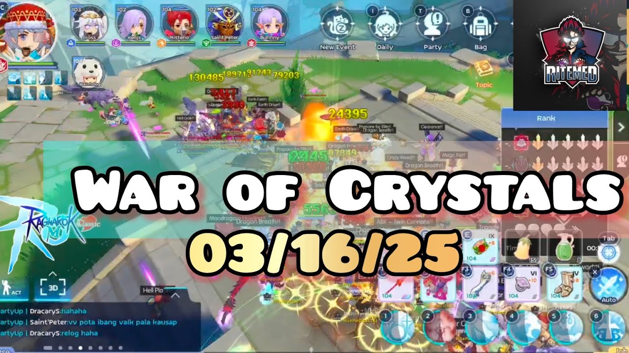 WAR OF CRYSTALS | RUNE KNIGHT DB BUILD POV | Ragnarok M: Classic - YouTube