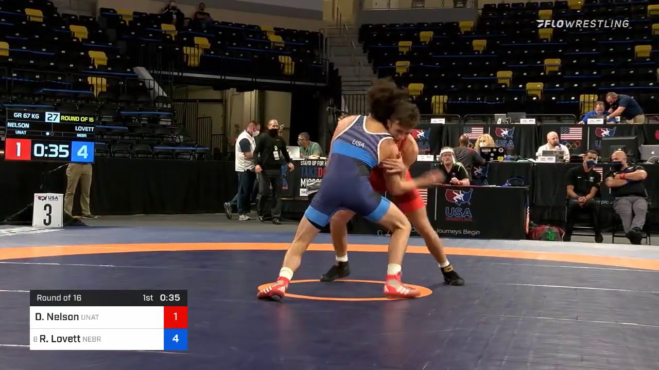 67 Kg Prelims Duncan Nelson Unattached Vs Ridge Lovett Nebraska ...