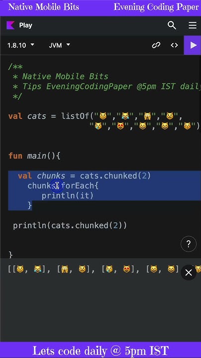 Chunked in Kotlin, Did you use it 😎? #shorts - YouTube