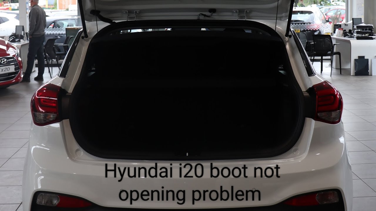 Hyundai i20 boot not opening fault ... diagnosis #hyundaii20 - YouTube