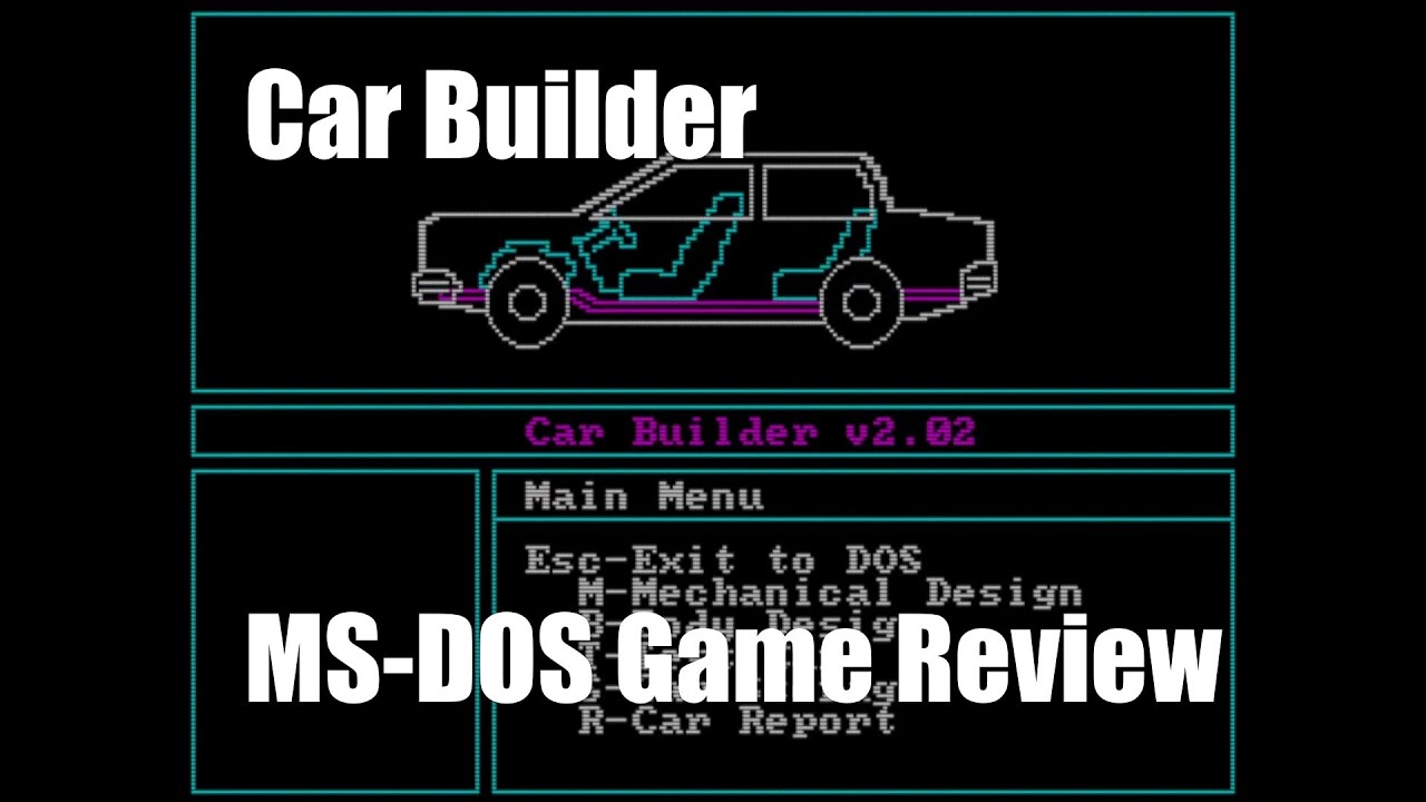 Car Builder - 1982 - MS-DOS Game Review - YouTube