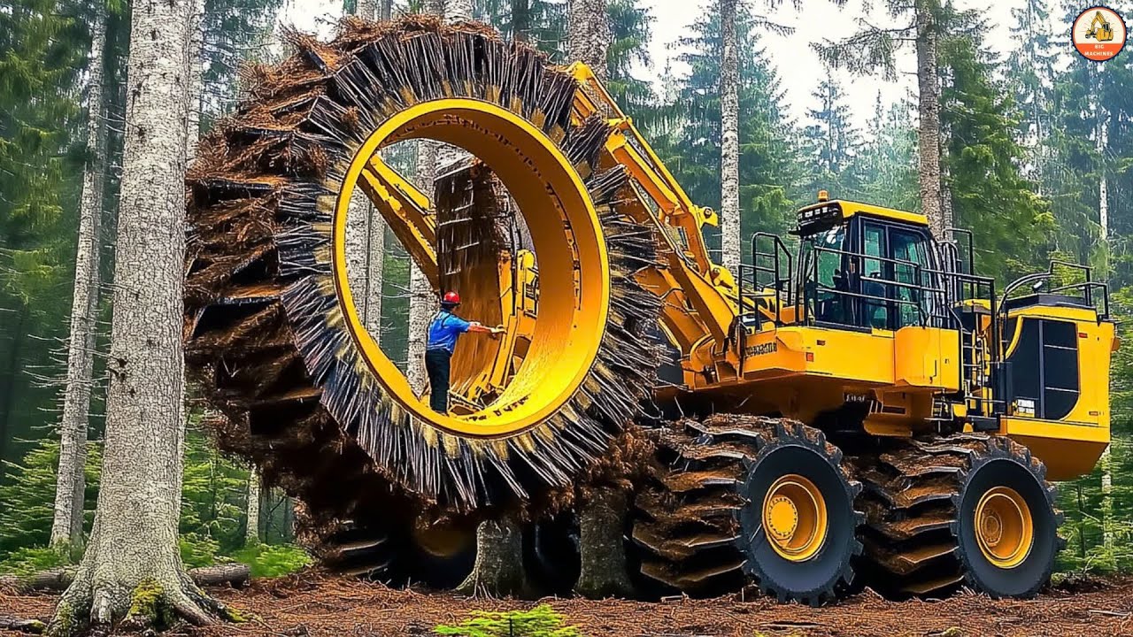 Most Big Chainsaw Cutting Tree Machines #27 I Monster Stump Removal ...