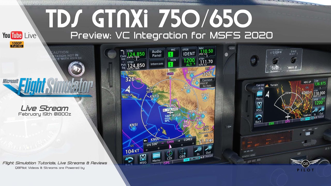 TDS GTNXi 750/650 with VC Integration for MSFS 2020 | Preview - YouTube