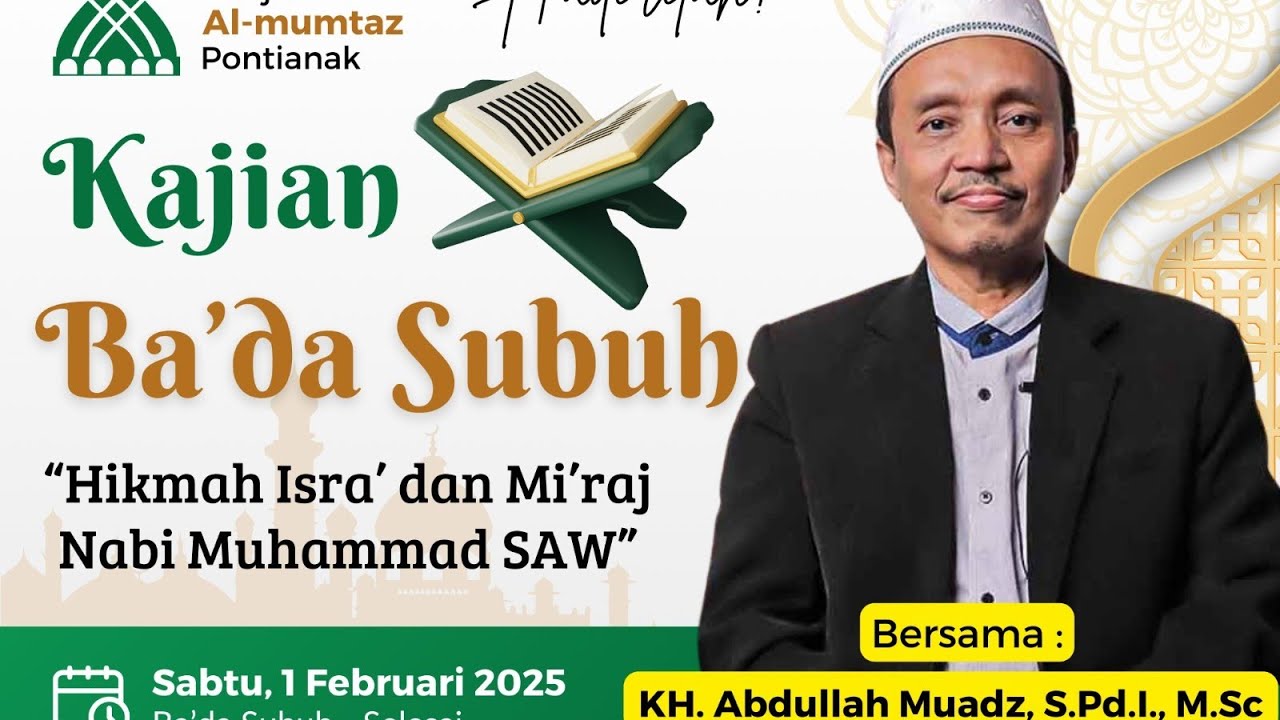 🔴Live! Kajian Ba'da Subuh Bersama Ustadz Abdullah Muadz (Masjid dan ...