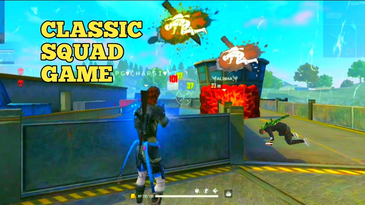 Free Fire CLASSIC SQUAD RANK MATCH || FREE FIRE CLASSIC SQUAD ONE SHOT ...
